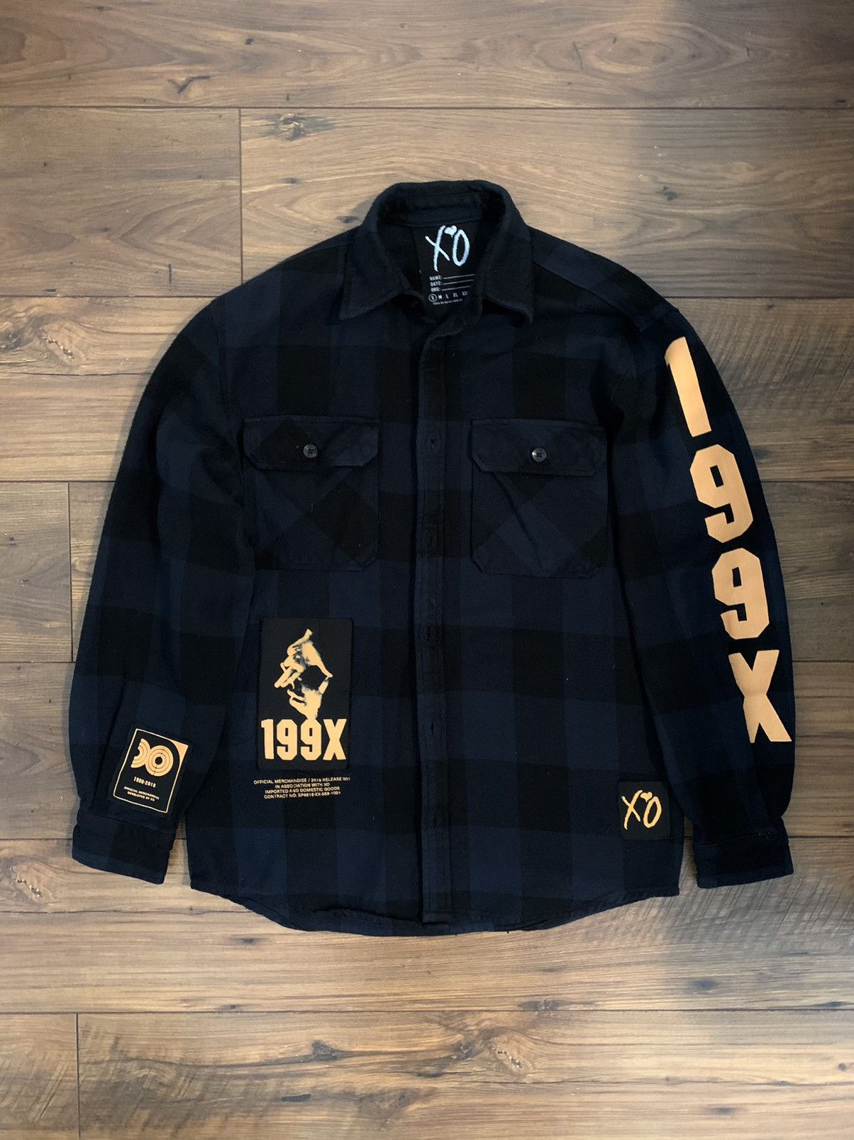The Weeknd *RARE* 2018 001 The Weeknd Button Up 199X Flannel | Grailed