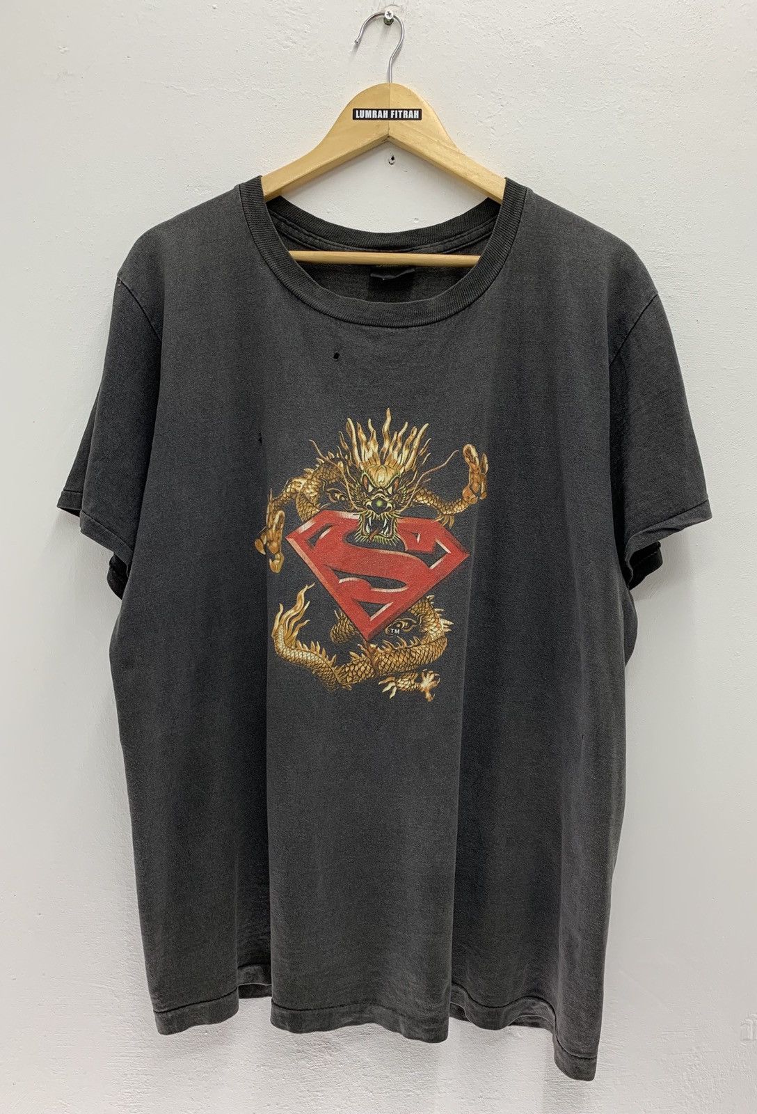 Disney × Movie × Vintage SUPERMAN T-Shirt Vintage 90s Warner Bros ...