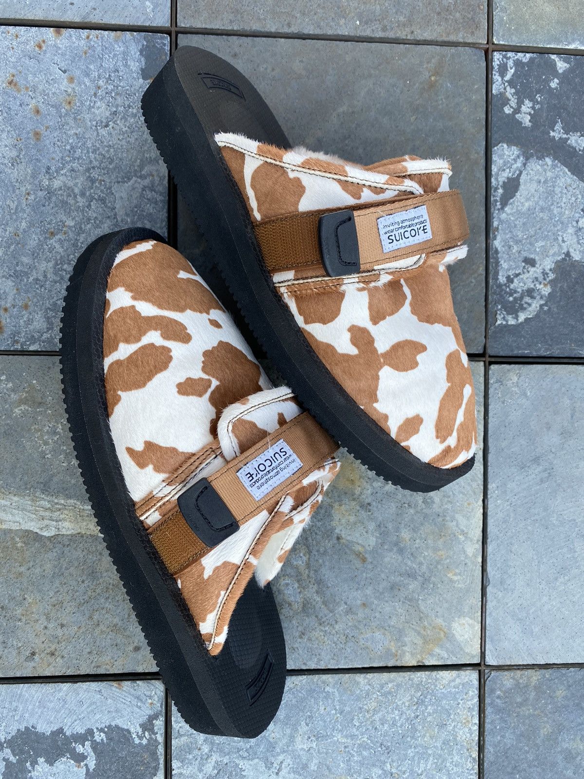 Suicoke Suicoke Zavo Cow Print Slide/Sandal Size 8 RETAIL: 300$+ | Grailed