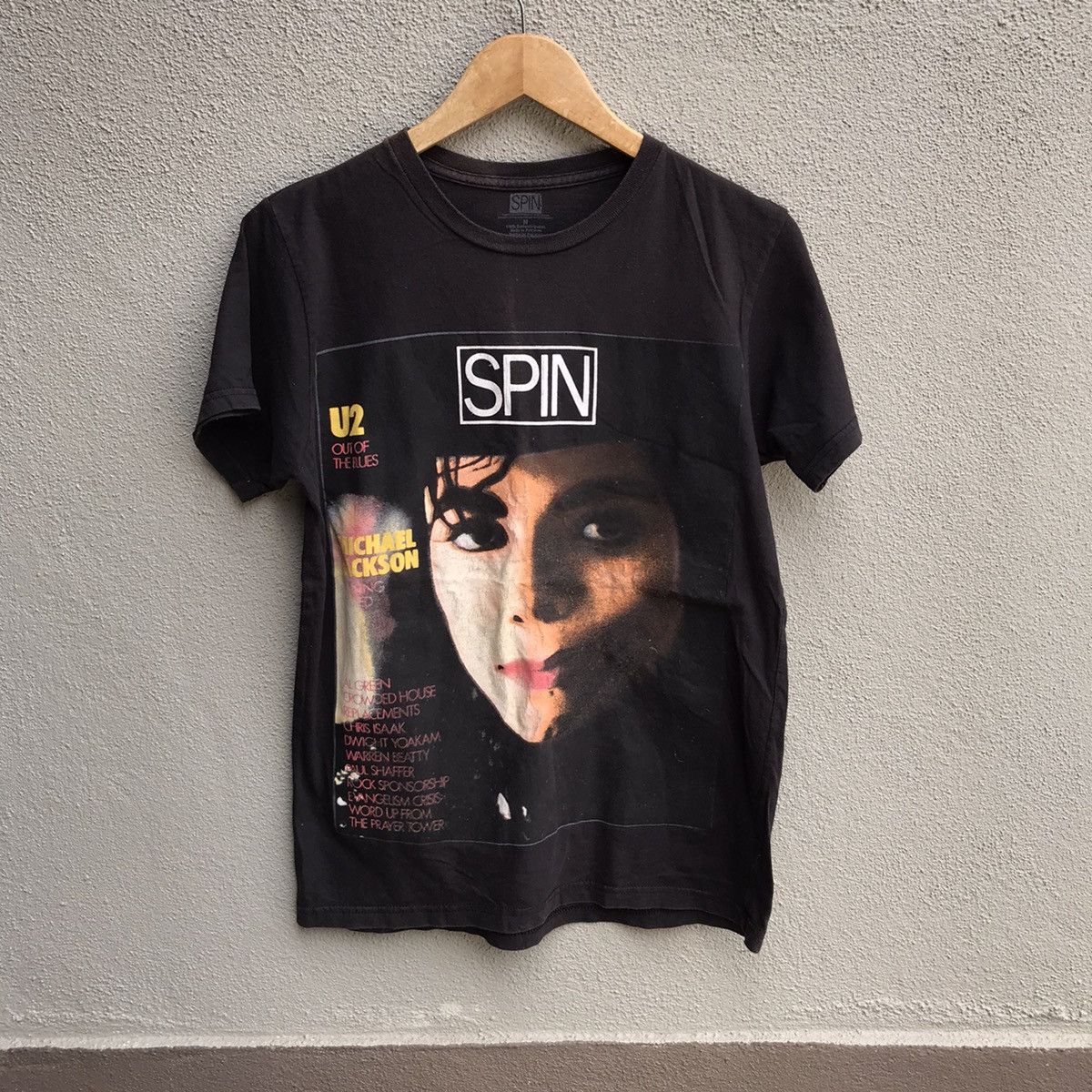 Band Tees × Vintage SPIN magazine michael jackson cover tee | Grailed