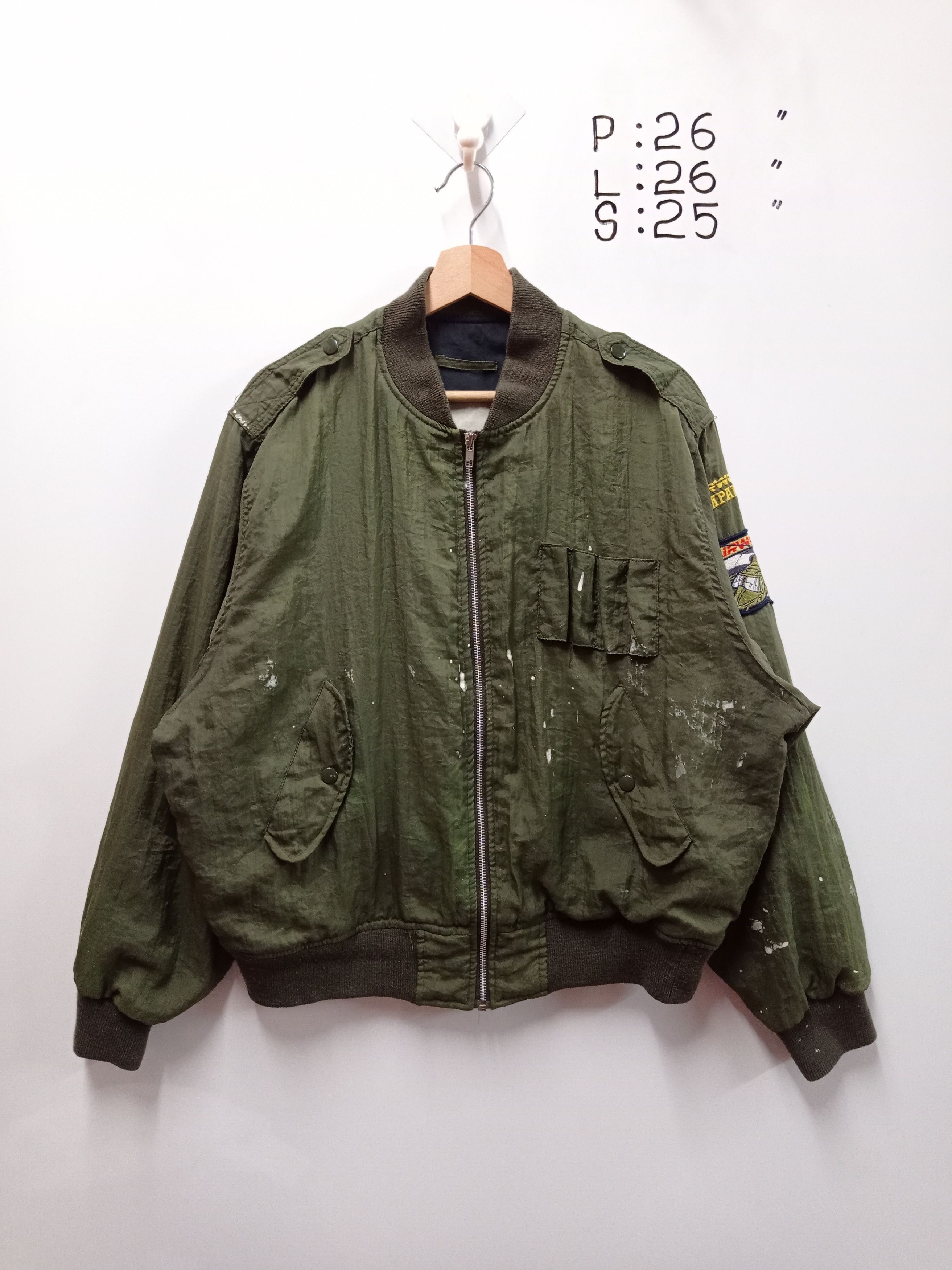 Us Air Force Vintage Airwolf Bomber Texture Nylon Jackets Embroidery ...