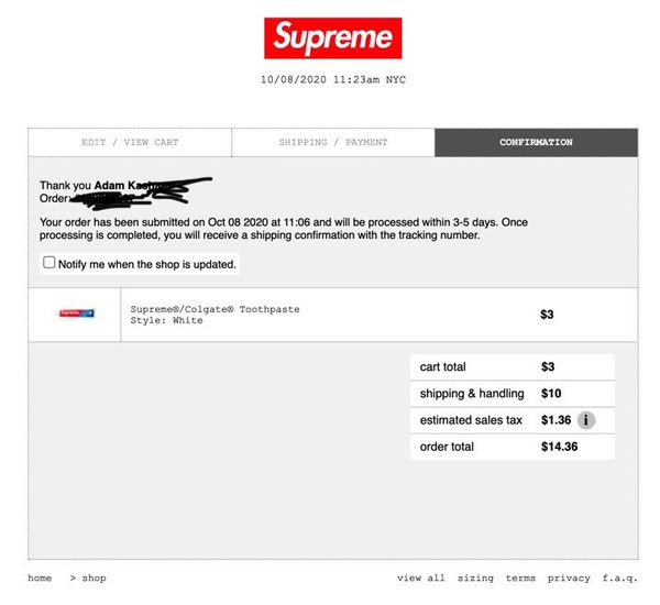 Supreme Supreme x Colgate Toothpaste | Grailed