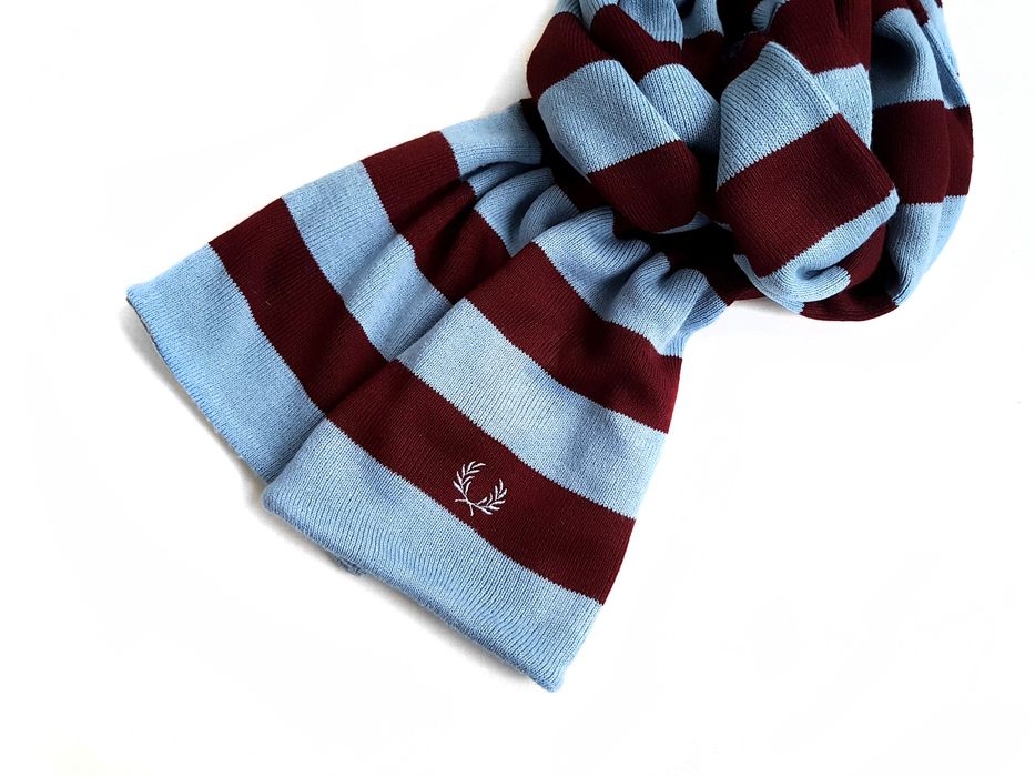 Very Rare Fred Perry ULTRA RARE West Ham colours wool scarf | Grailed