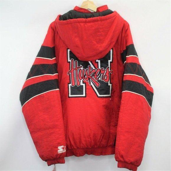 Starter J28 Vintage Starter Nebraska Huskers Bomber Jacket | Grailed
