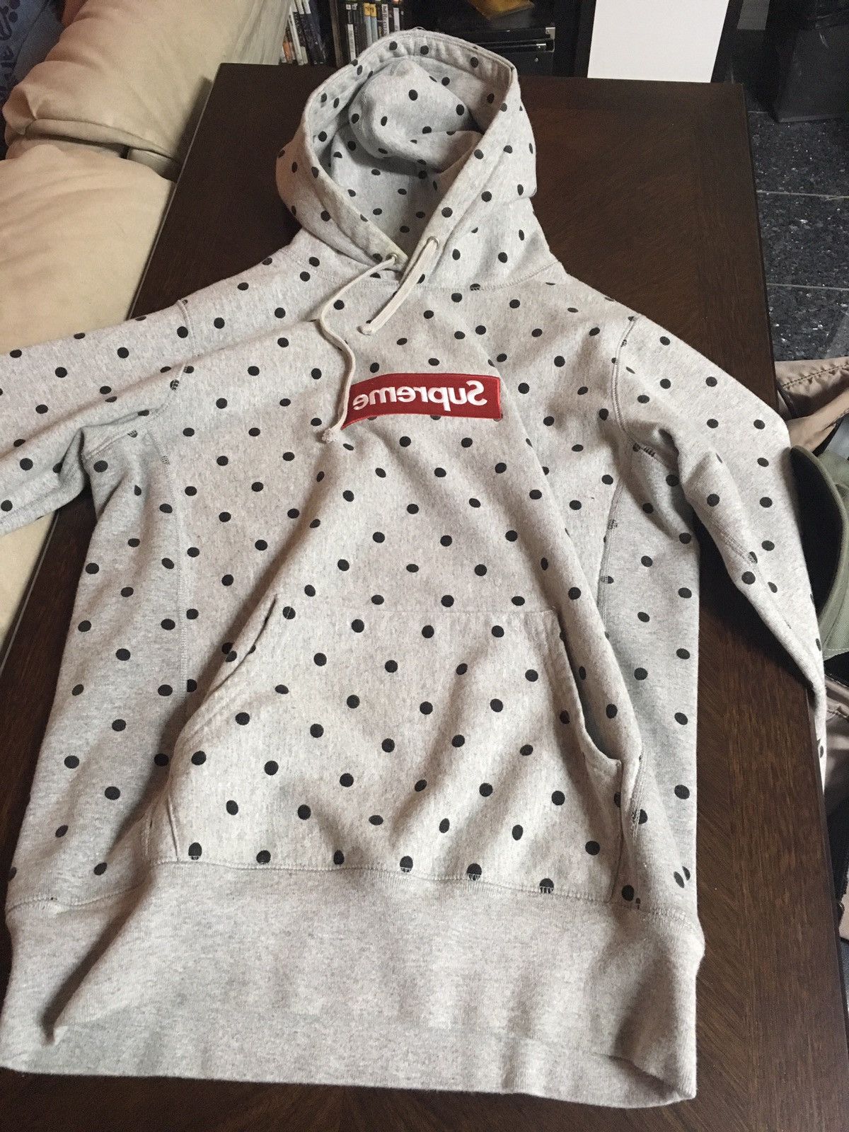 Comme des Garcons × Supreme Grey CDG Box Logo | Grailed