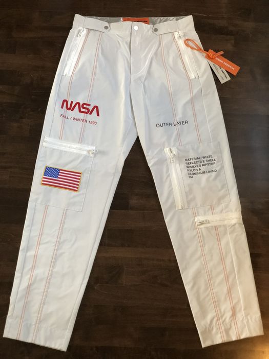 Heron Preston BRAND NEW ICONIC NASA HIGH TECH PANTS TROUSERS MEDIUM ...