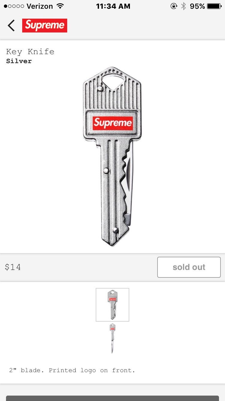 Supreme Key Knife | Grailed