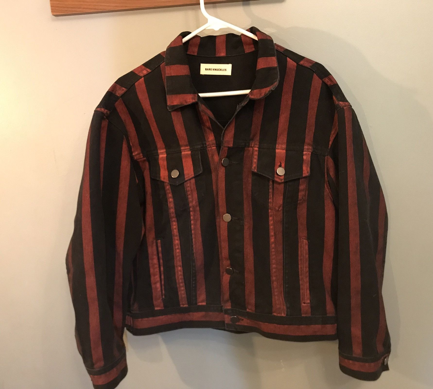 Bare Knuckles Bare Knuckles Striped Denim Jacket V2 | Grailed