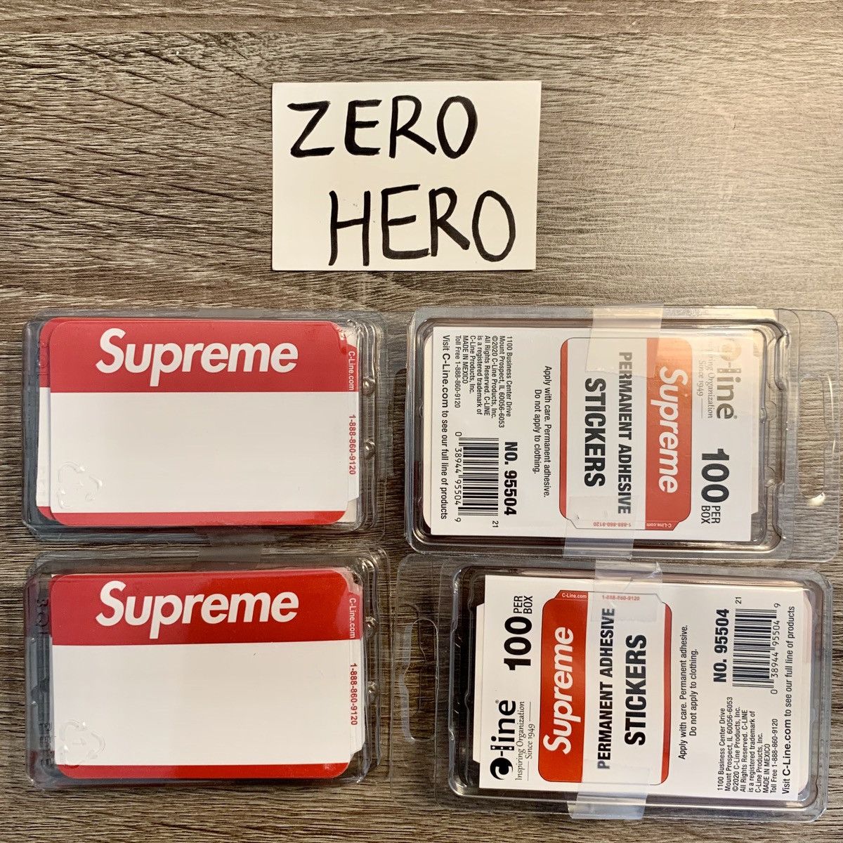 Supreme Supreme Name Badge Stickers (Pack of 100) Style: Red | Grailed