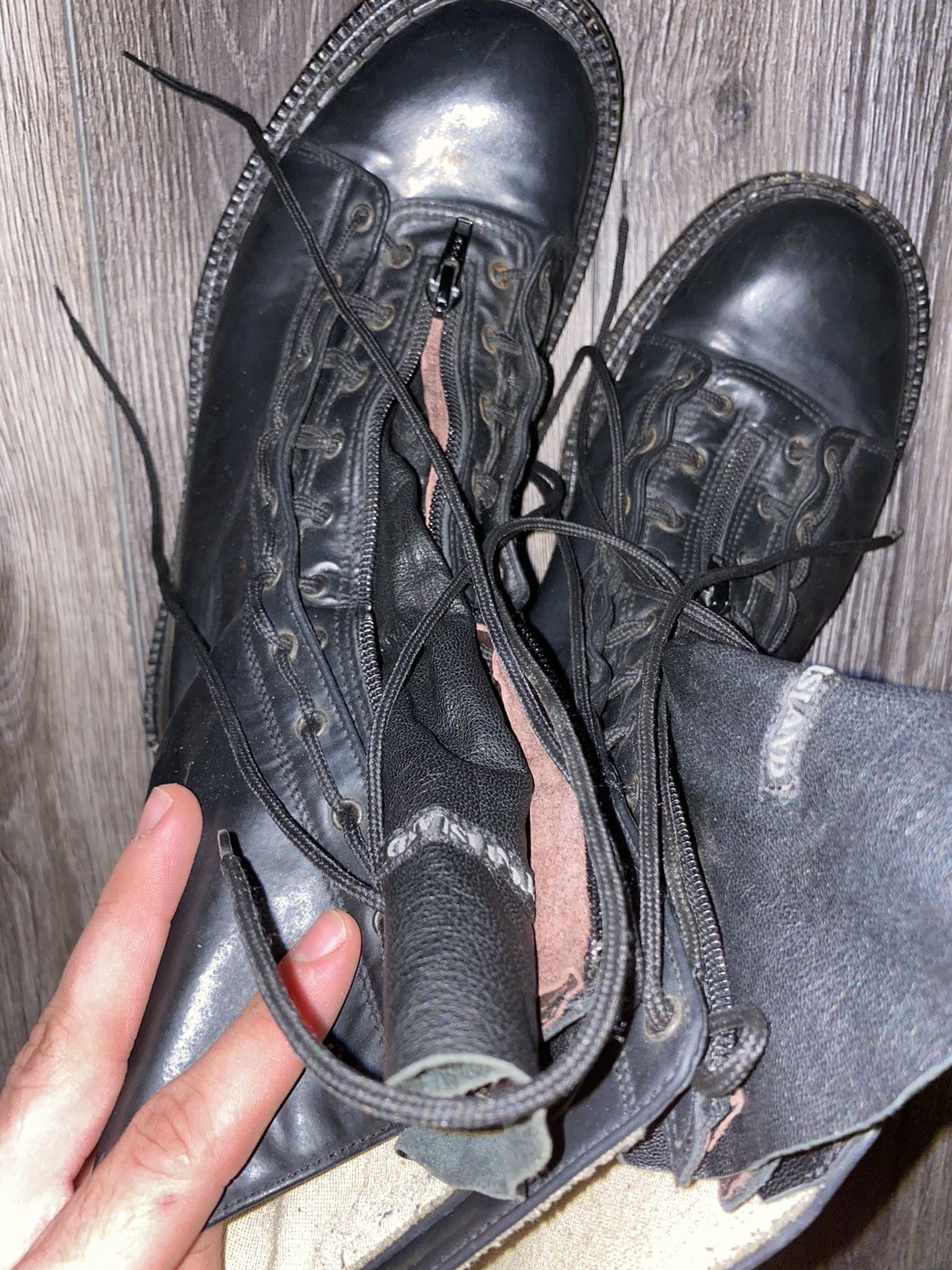 Stone Island Combat boots | Grailed