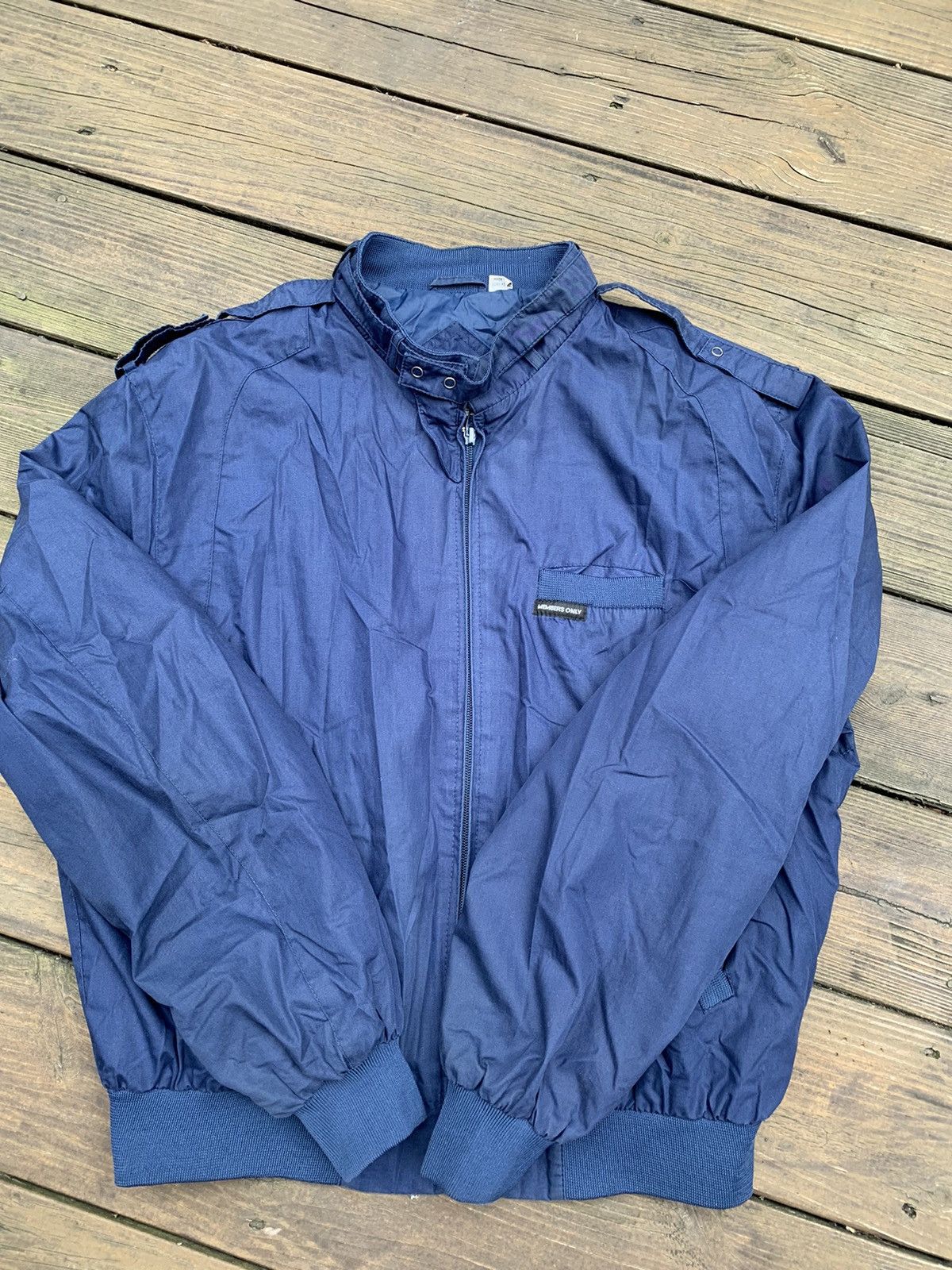 Members Only × Vintage Members Only Light Jacket Blue - 46/M | Grailed