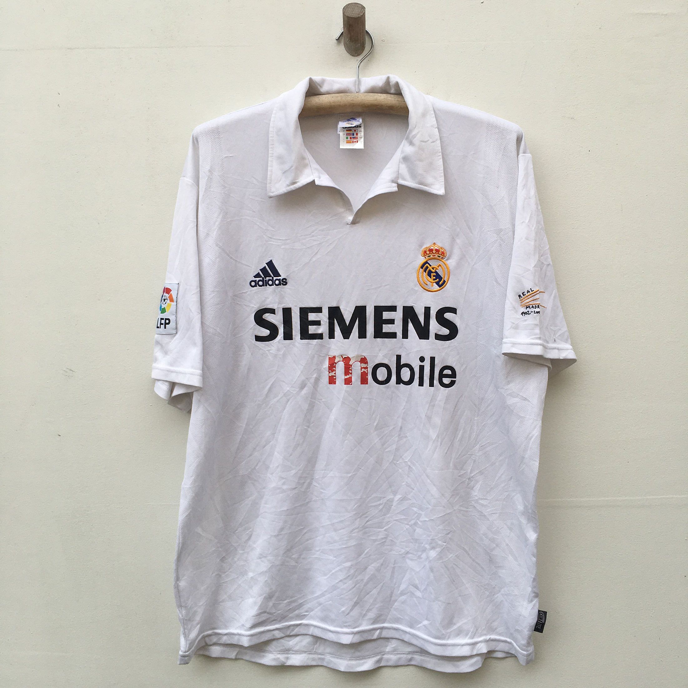 Adidas Real Madrid Collar Adidas 2002 Kit Football Soccer | Grailed