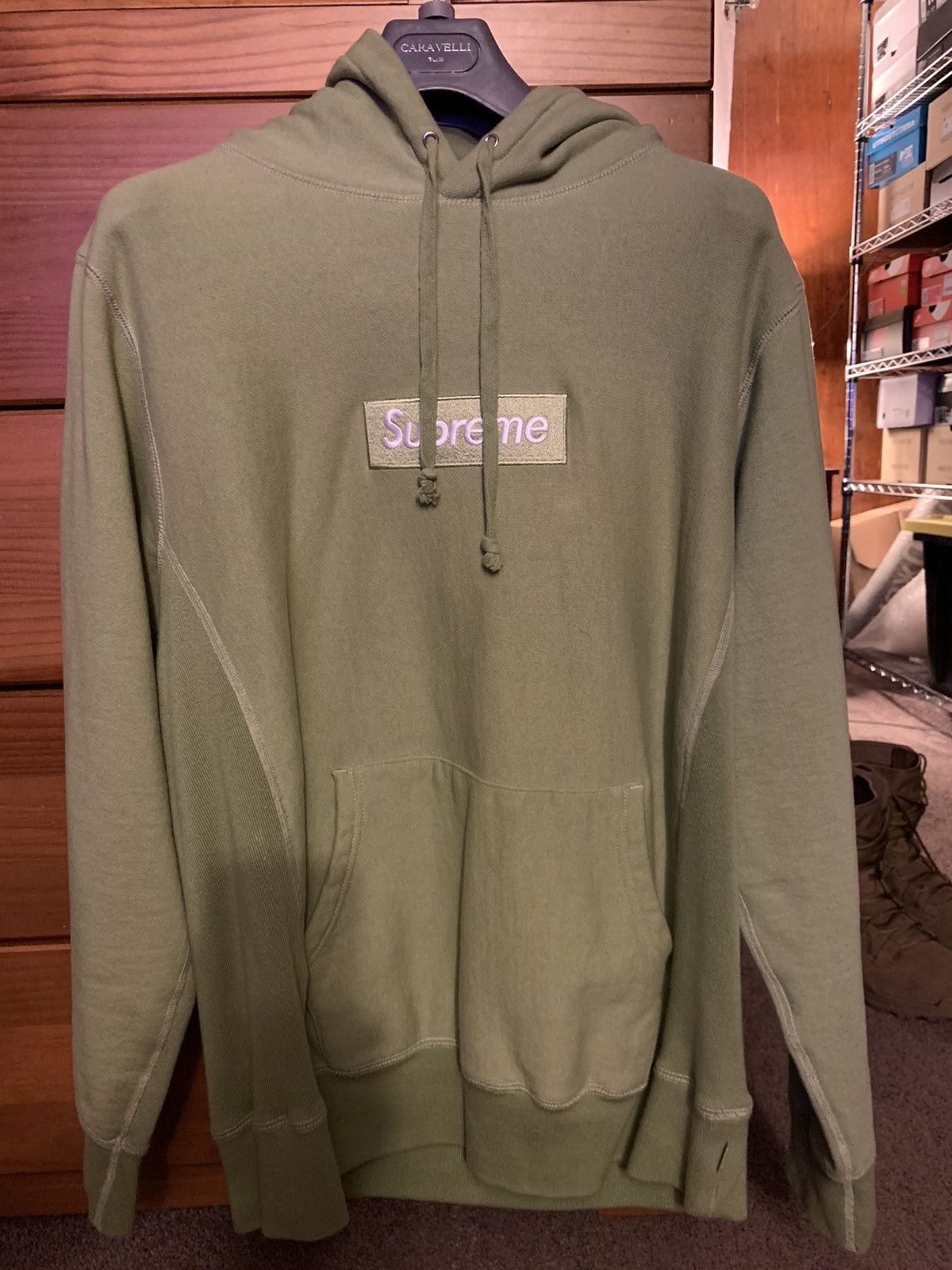 Supreme Sage Box Logo Hoodie | Grailed