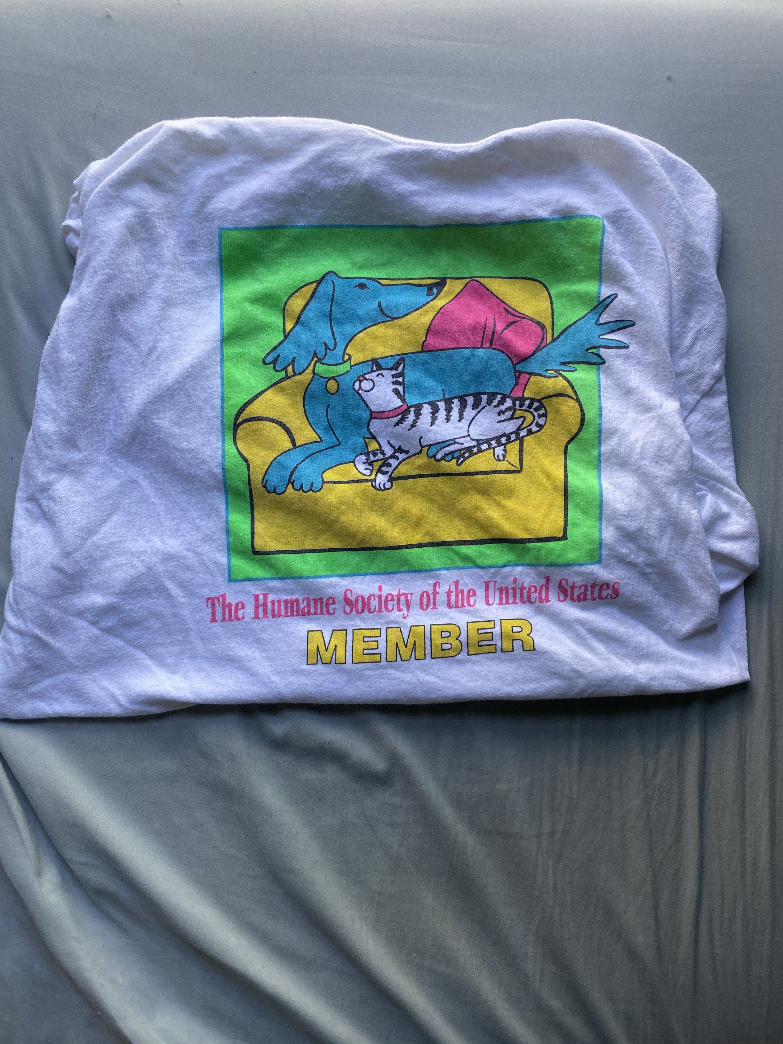 Vintage VINTAGE 90'S Humane Society Member T Shirt | Grailed