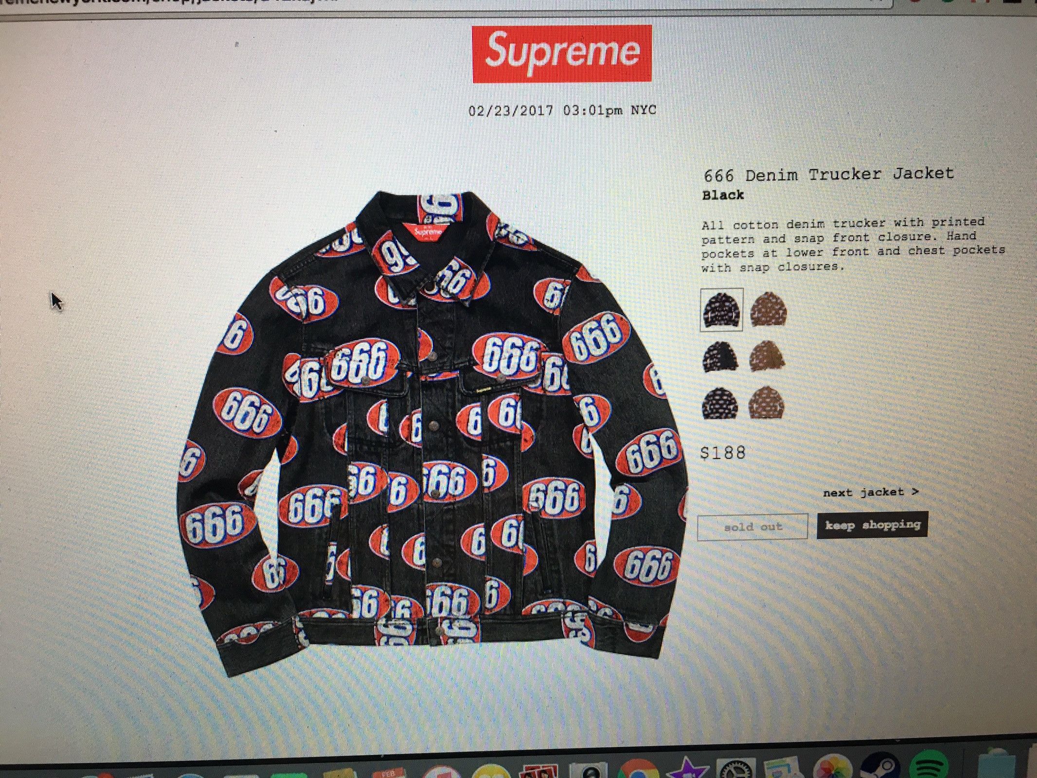 Supreme 666 Denim Trucker Jacket | Grailed
