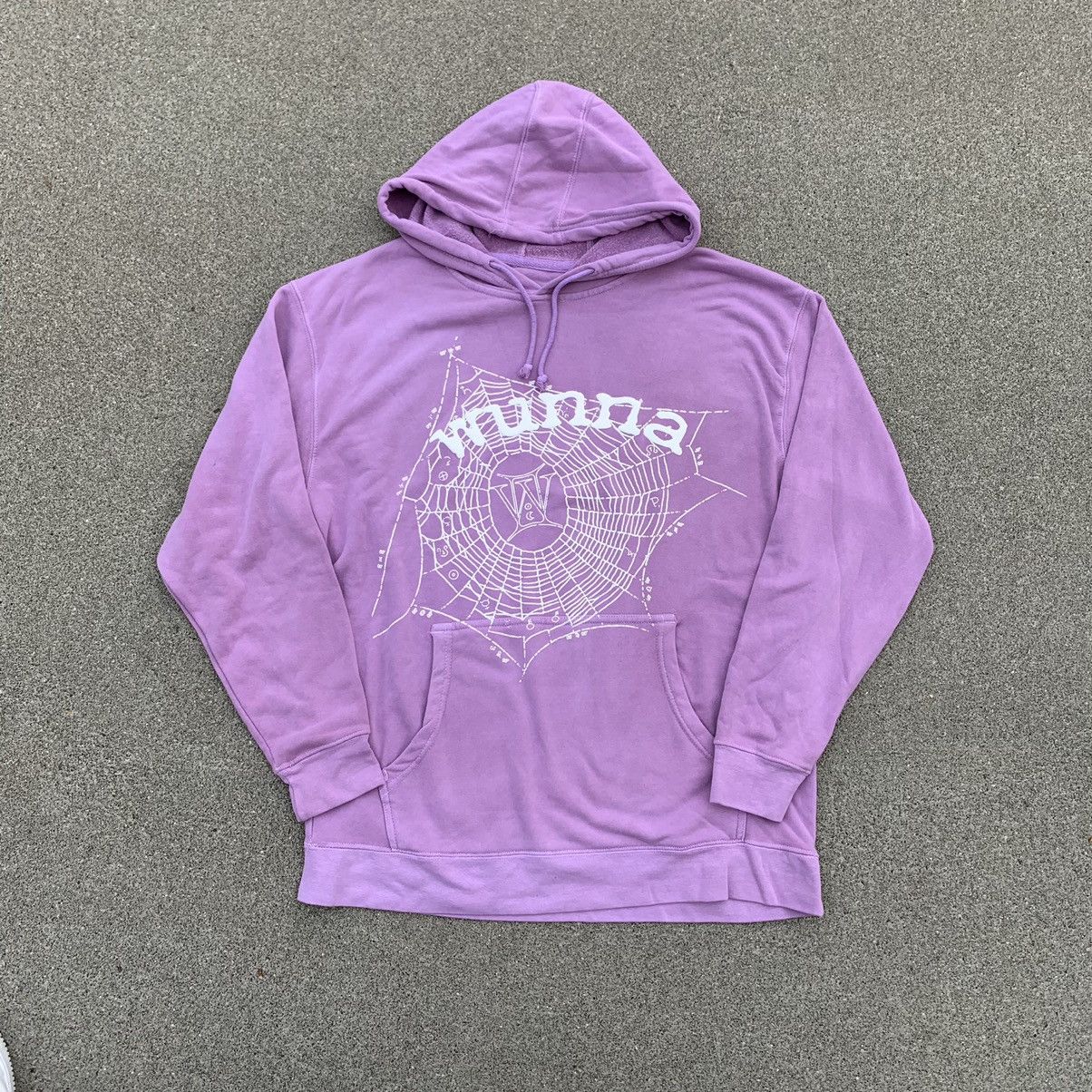 Sp5der Gunna Wunna King Spider Zodiac 13 Hoodie (Purple) | Grailed