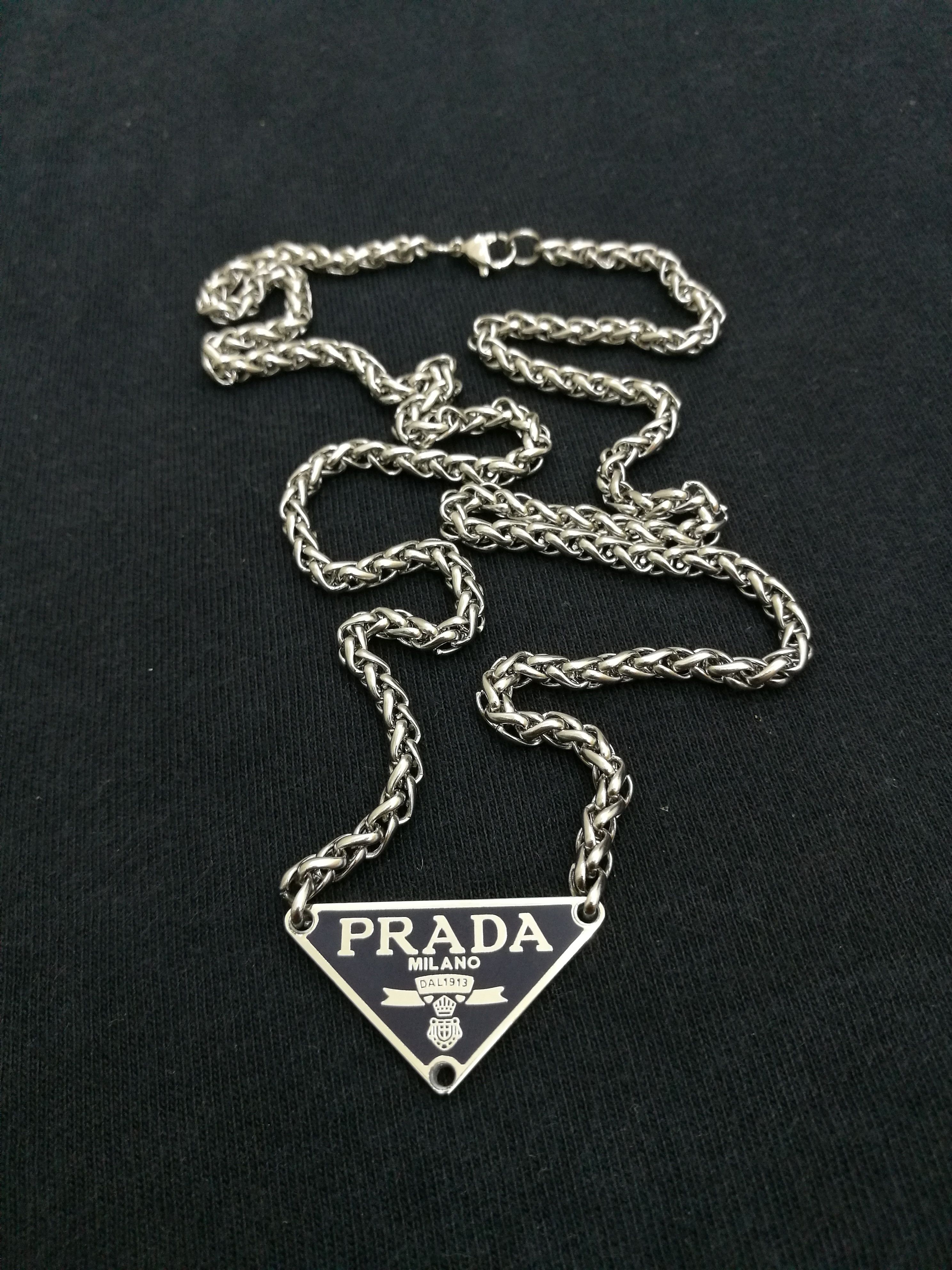 Italian Designers × Prada × Vintage 💥Custom💥 Prada Necklace Repurposed ...