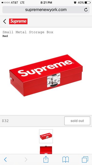 Supreme Supreme Small Metal Storage Box | Grailed