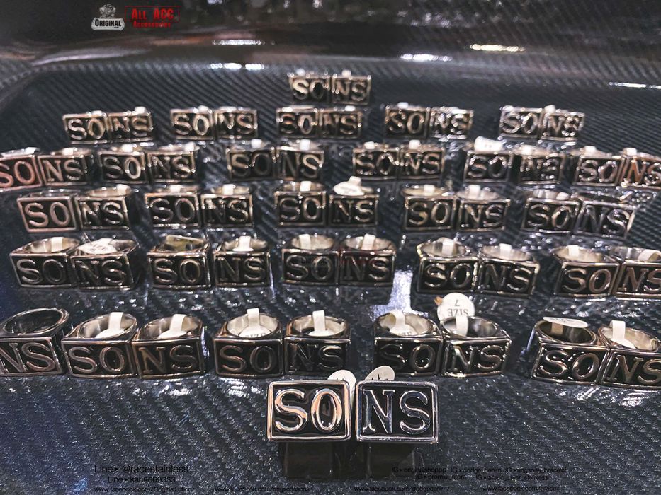 Streetwear Ring Sons of anarchy SONS Jax teller SAMCRO Size7-12 inbox ...