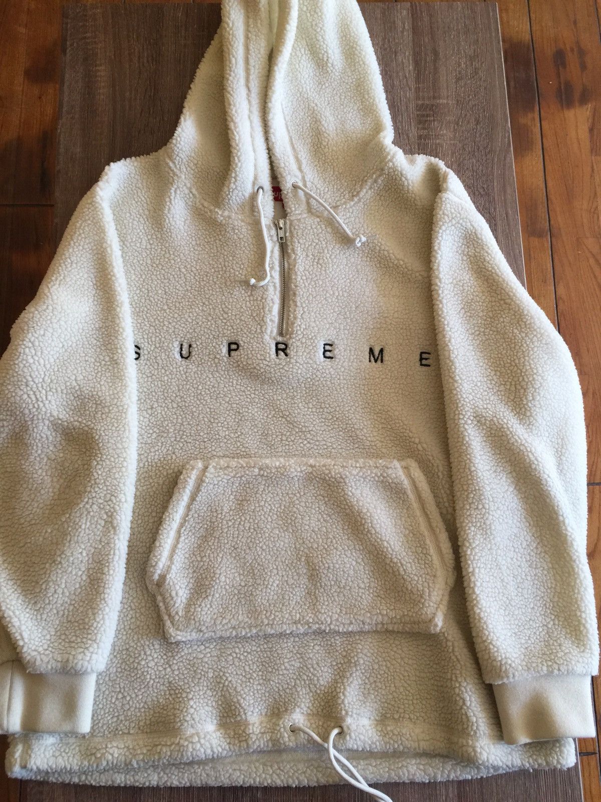 Replica × Supreme REPLICA Supreme F/W 15 Pullover Sherpa | Grailed