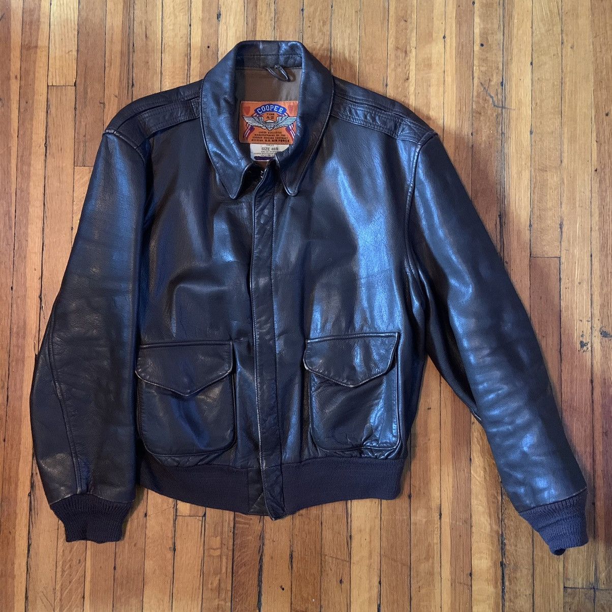 Cooper × Vintage vintage cooper type A-2 goatskin leather jacket WW2 ...
