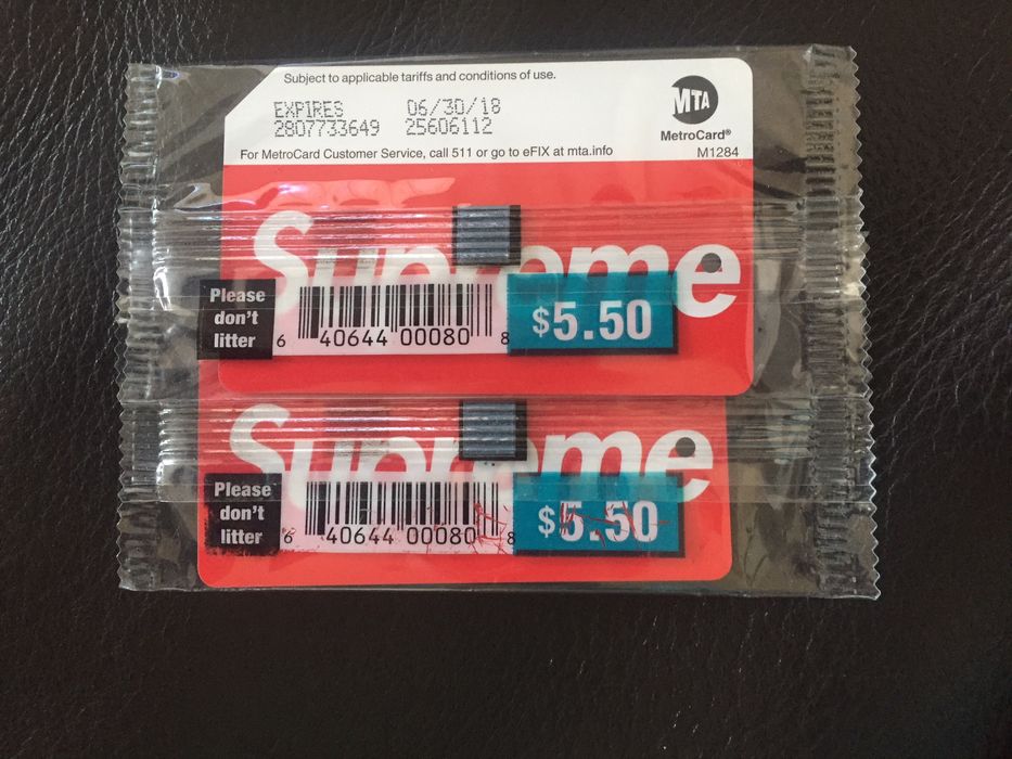 Supreme Supreme Metro Cards | Grailed