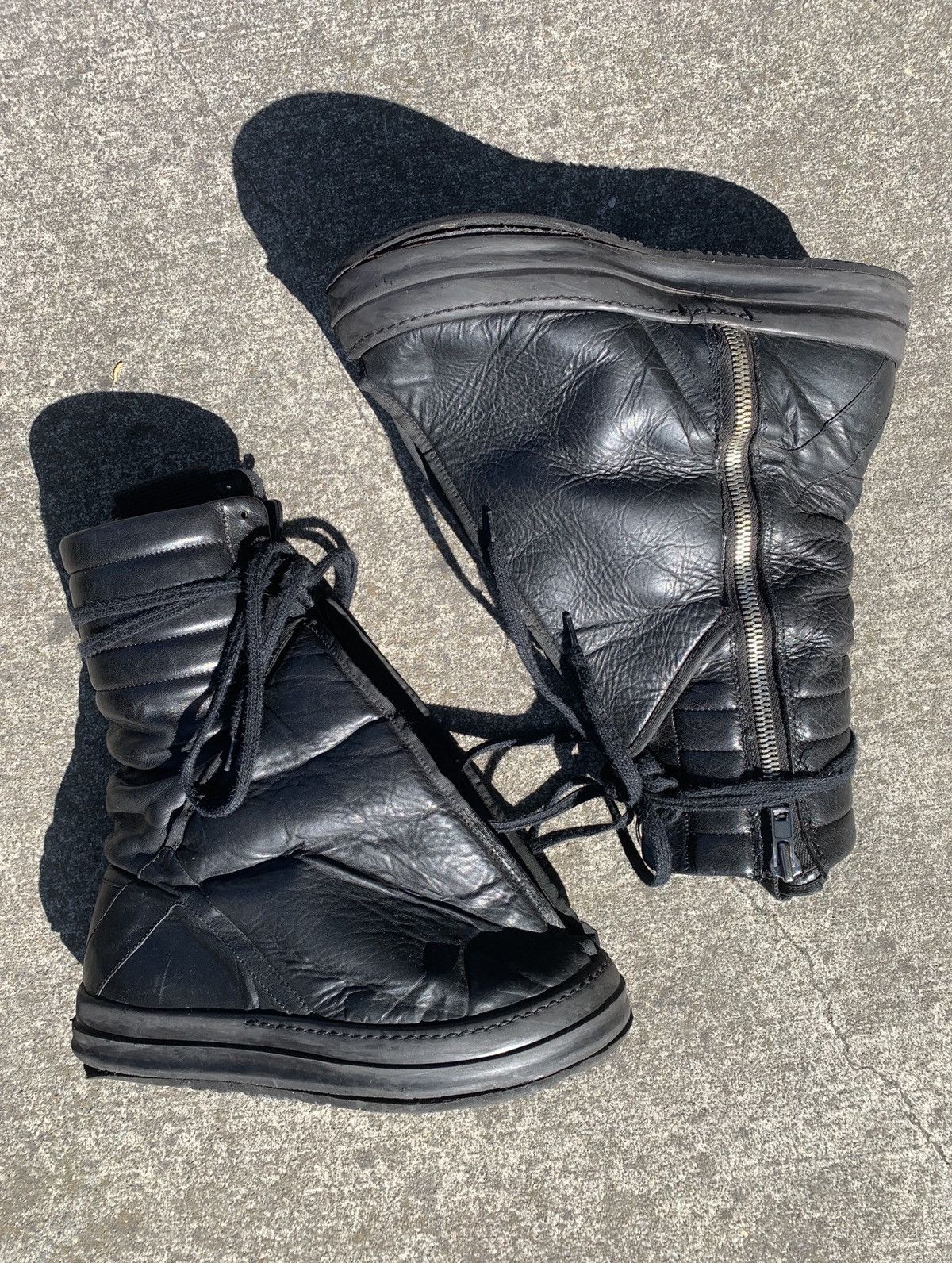 Rick Owens Rick Owens Turbo GeoBasket hoof dunks | Grailed
