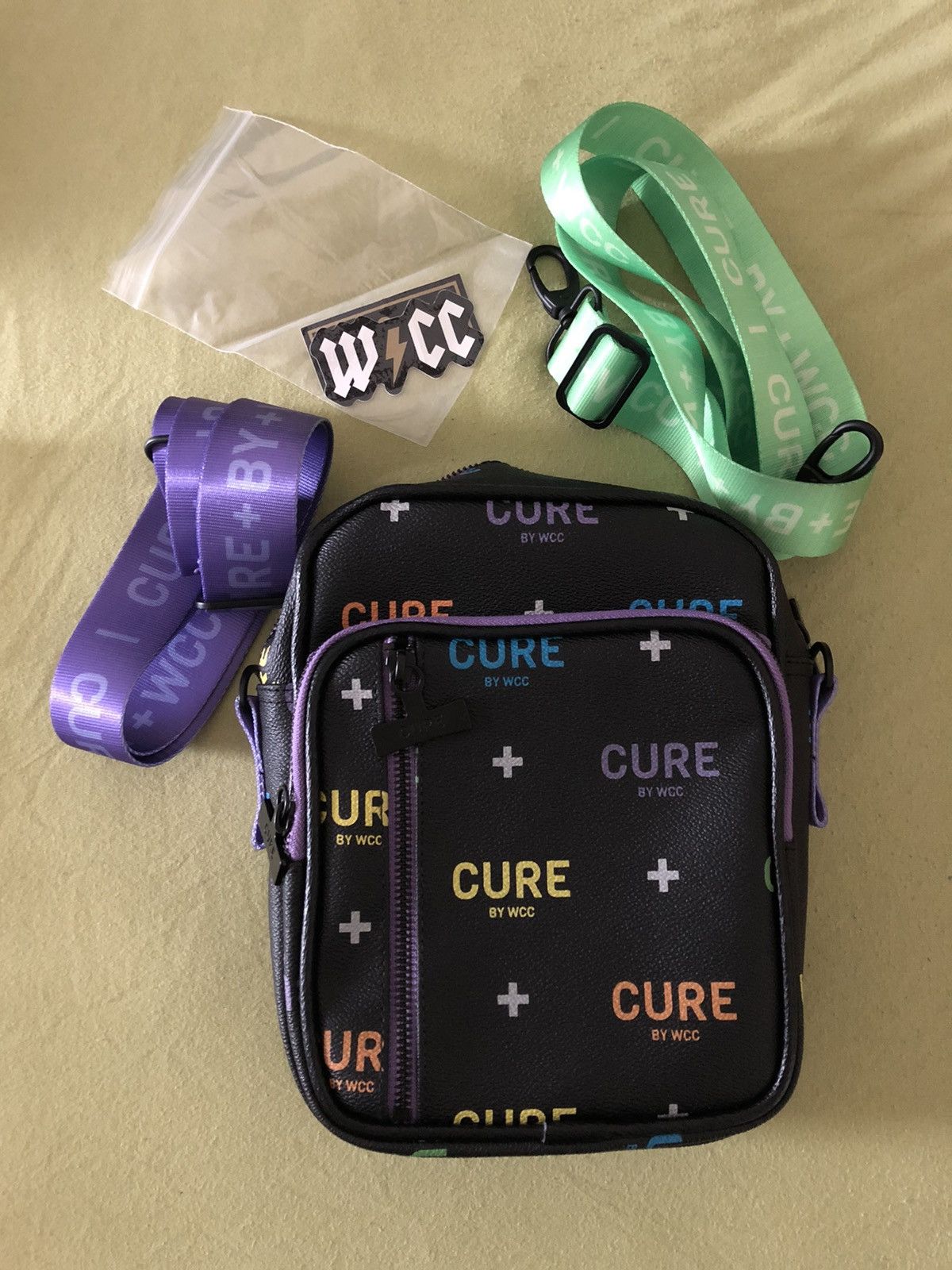The Cure CbWCC Logo Mini Messenger Bag - Black/Purple (Pre-Release ...