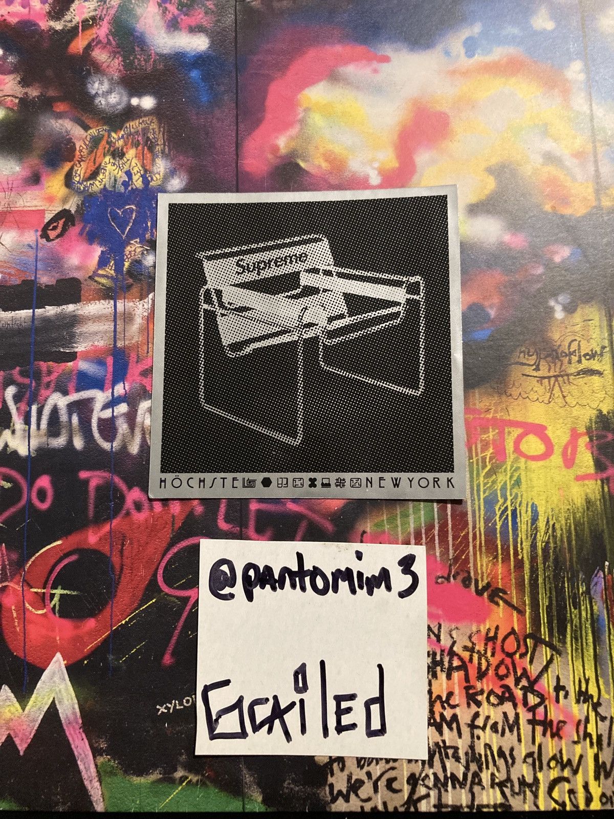 Supreme Chair Sticker | Grailed