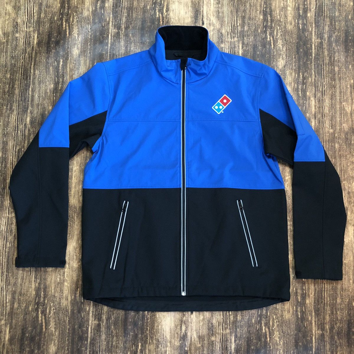 Rare × Streetwear × Vintage Dominos Pizza Jacket with 3M reflective ...
