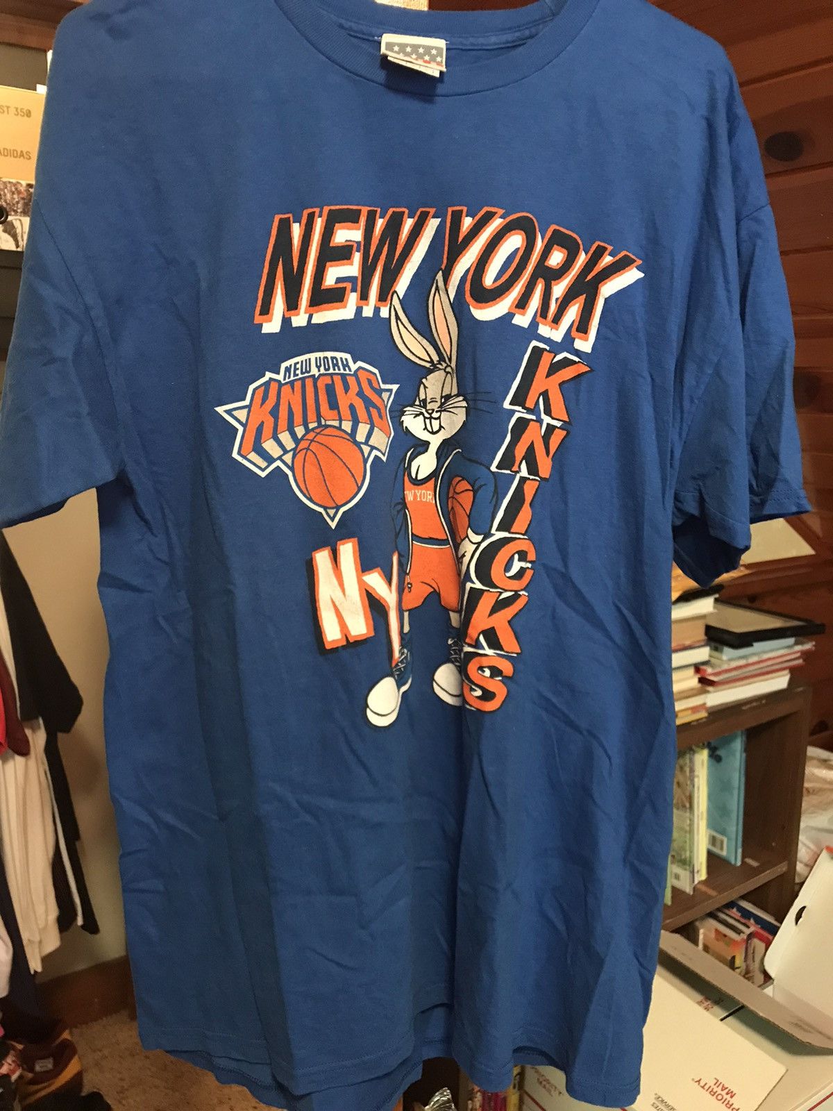Junk Food × NBA ‼️ New York Knicks looney tunes t shirt large space jam ...