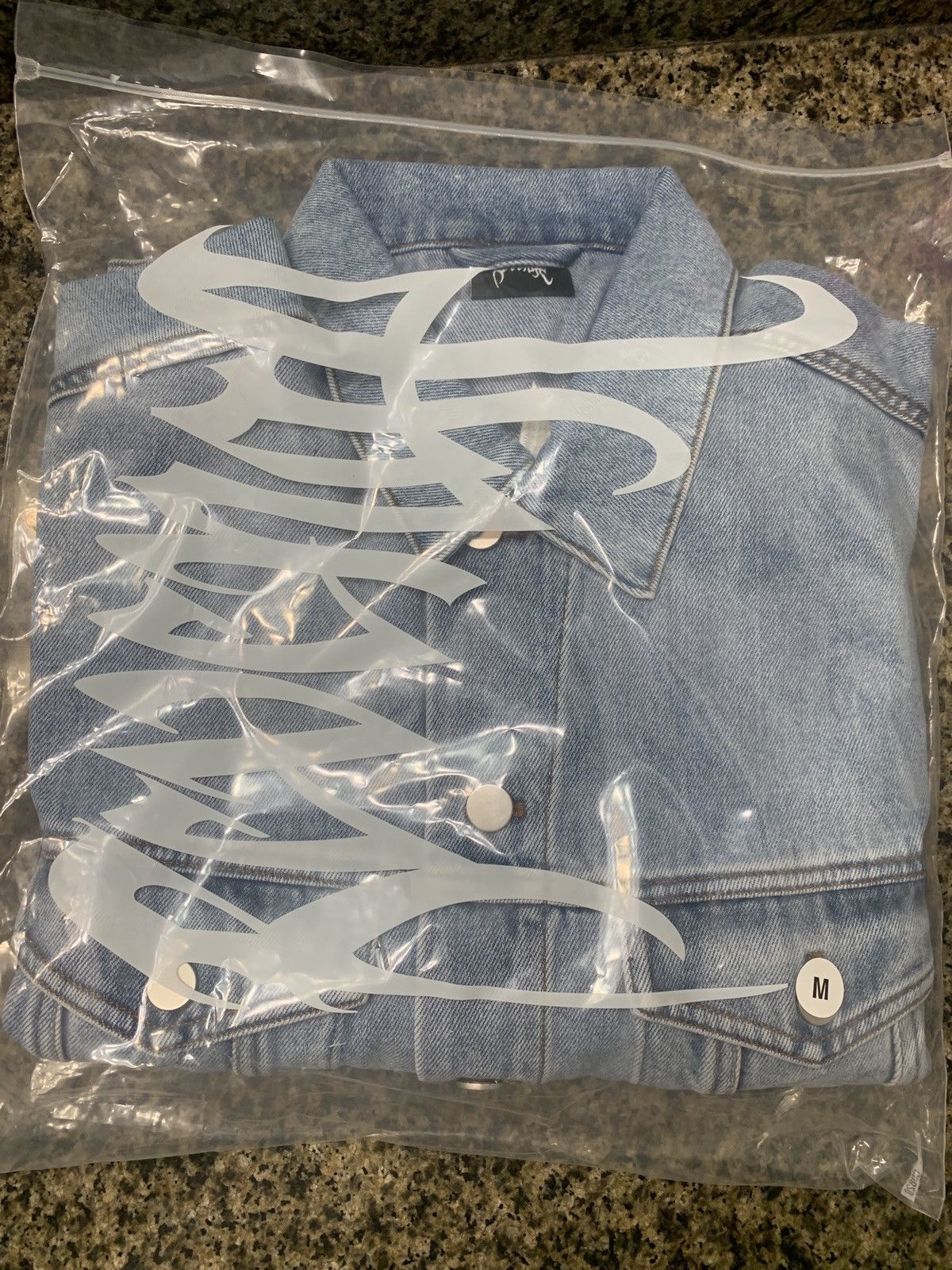 Revenge Revenge “Blue Denim Embroidered Jacket” | Grailed