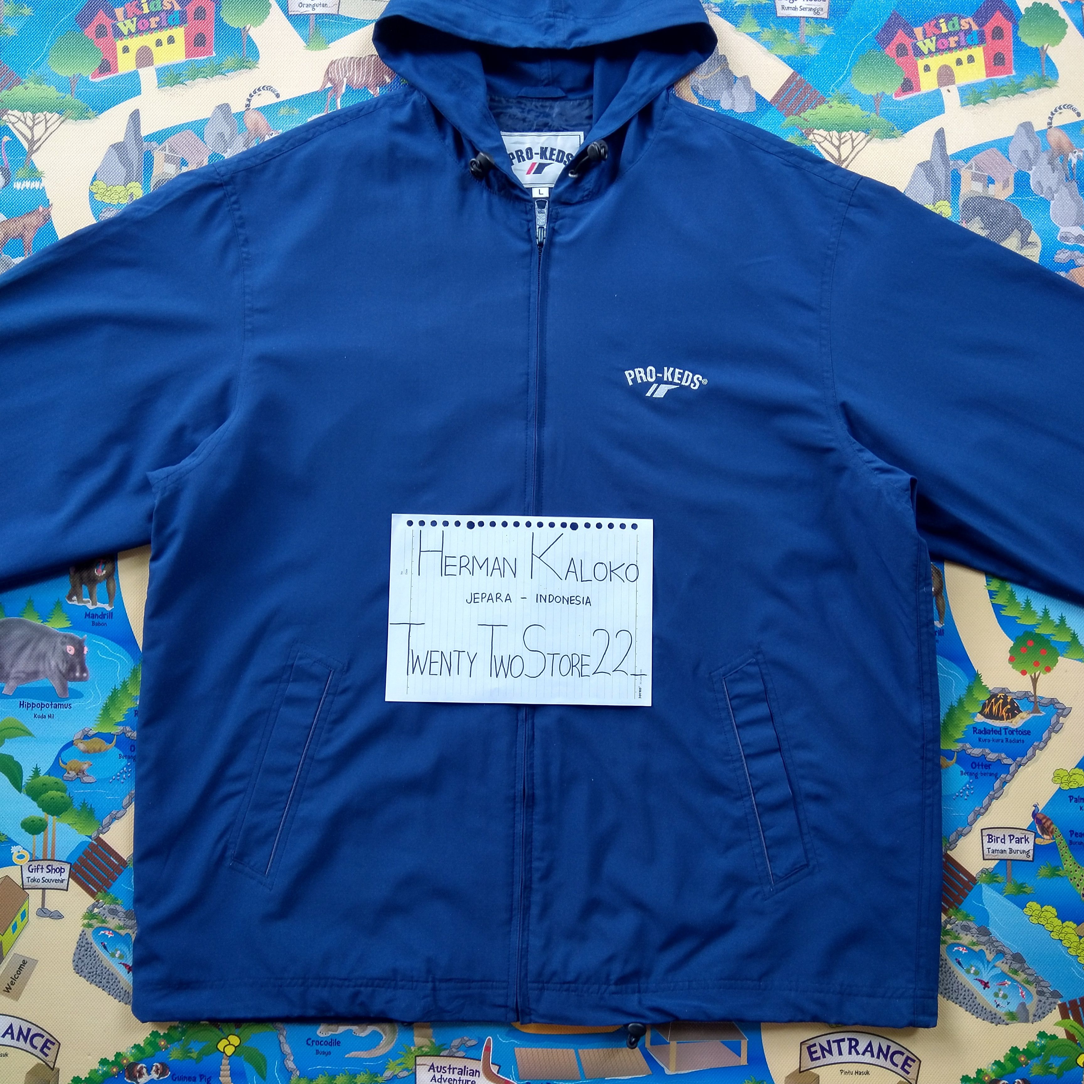 Pro Keds Prokeds Windbreaker Hooded Navy with Small Logo | Grailed
