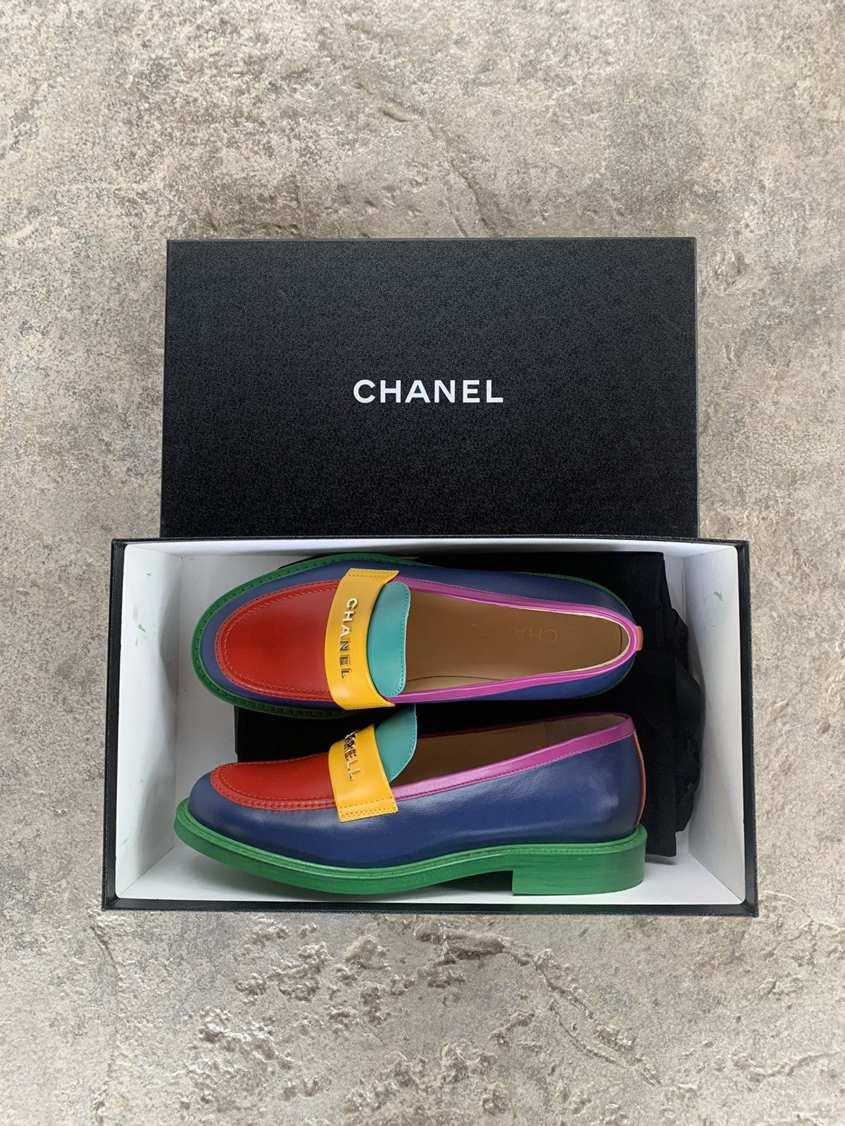 Chanel × Pharrell Chanel Pharrell Rainbow Loafer | Grailed