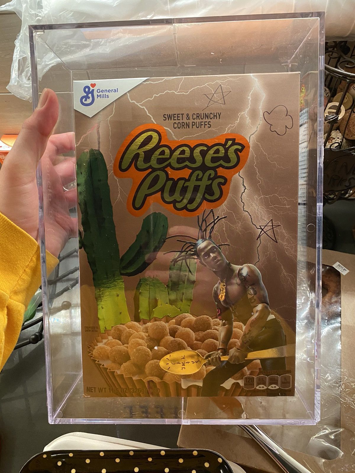 Travis Scott Travis Scott x Reece’s Puffs Cereal Box | Grailed