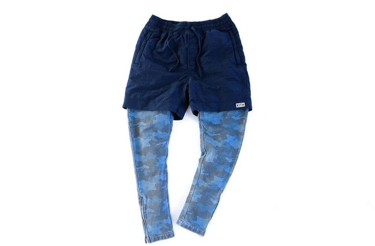 Kith Kith Great Jones Sweatpants Jogger Camo Navy | Grailed