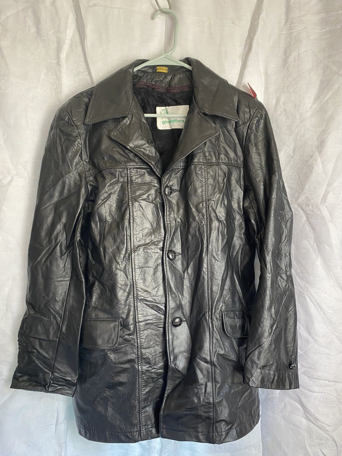 Vintage KRIEGSMARINE 70's Old Military Heavy leather Reefer coat | Grailed