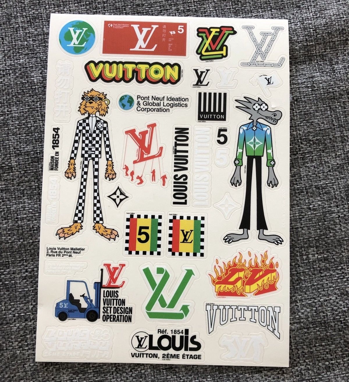 Louis Vuitton S/S 2021 Louis Vuitton Exclusive VIP Sticker Sheet | Grailed