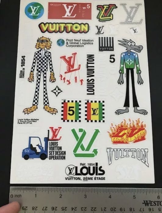 Louis Vuitton S/S 2021 Louis Vuitton Exclusive VIP Sticker Sheet | Grailed