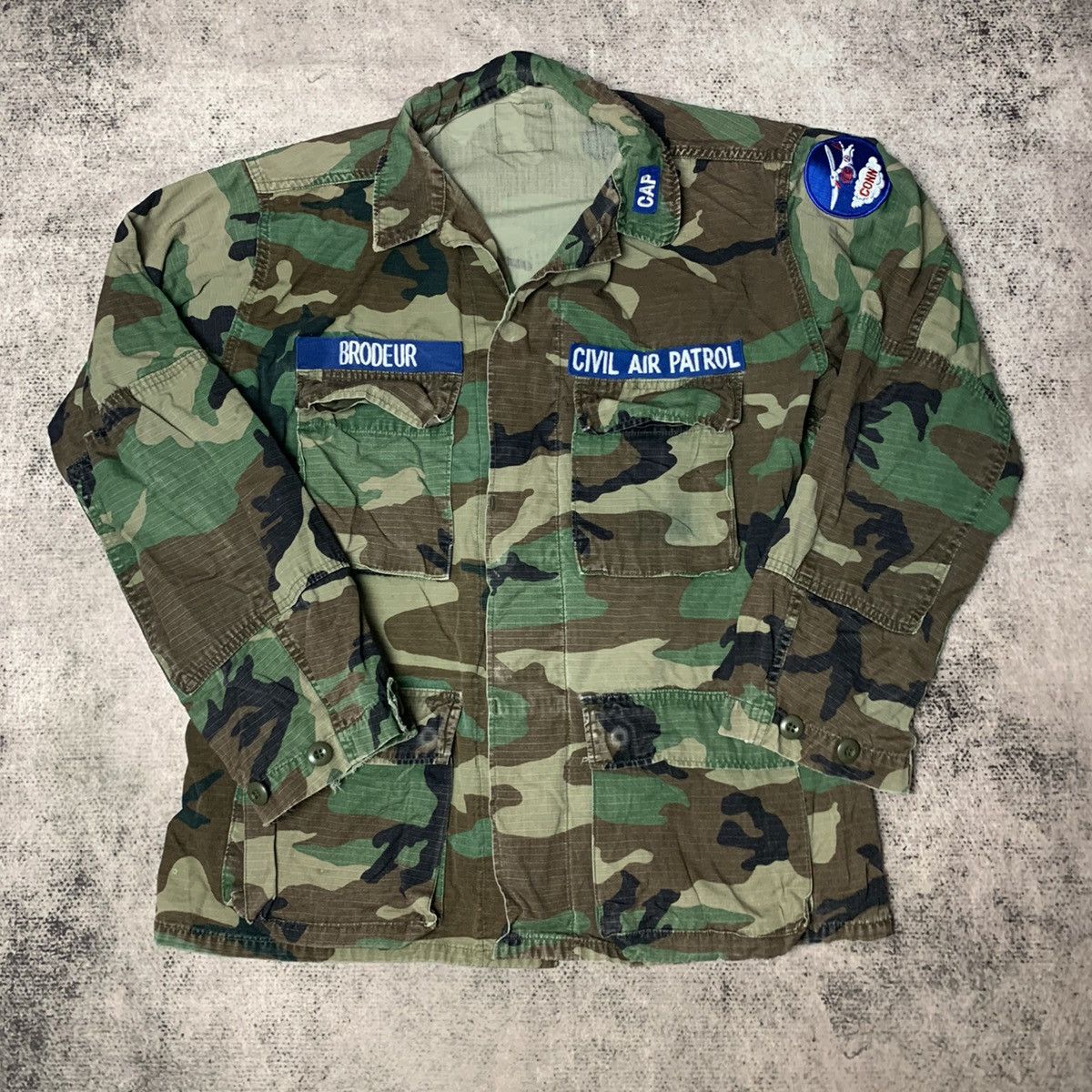 Military × Vintage Vintage civil air patrol Camo military jacket | Grailed