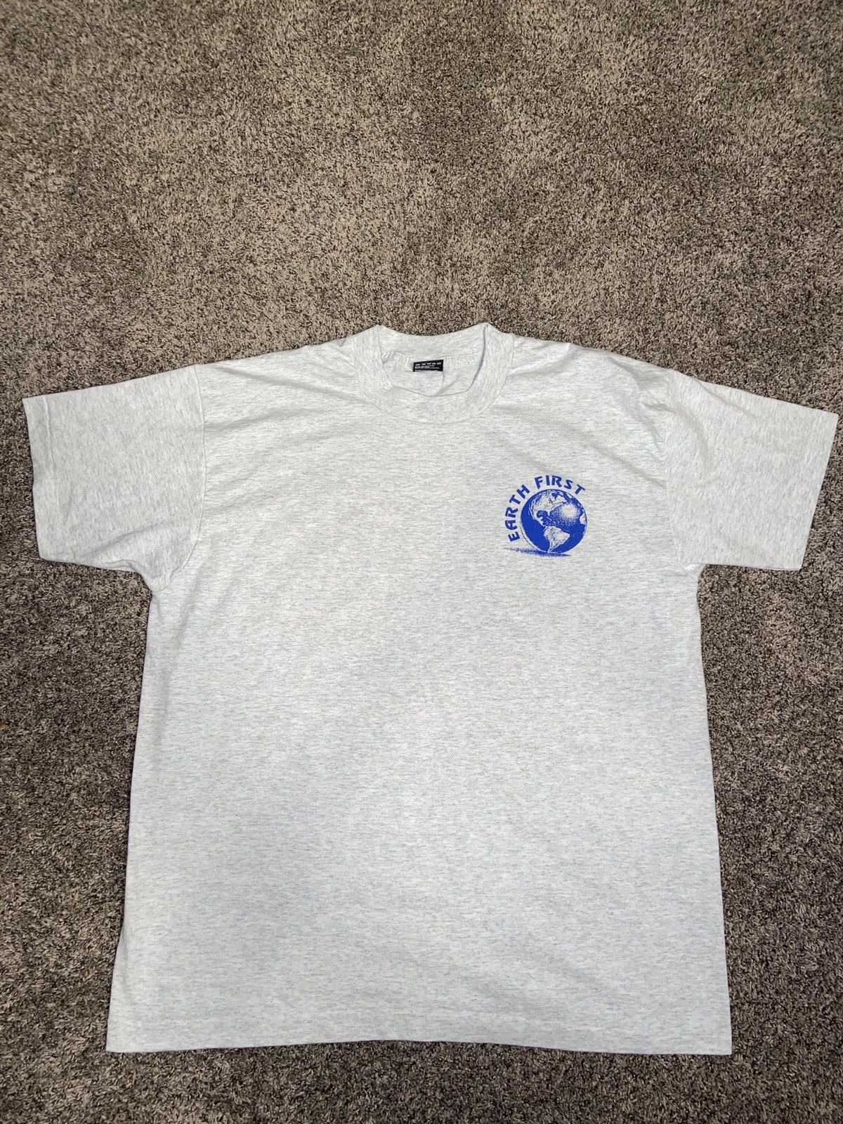 Fruit Of The Loom × Made In Usa × Vintage Vintage 90s “Earth First” T ...