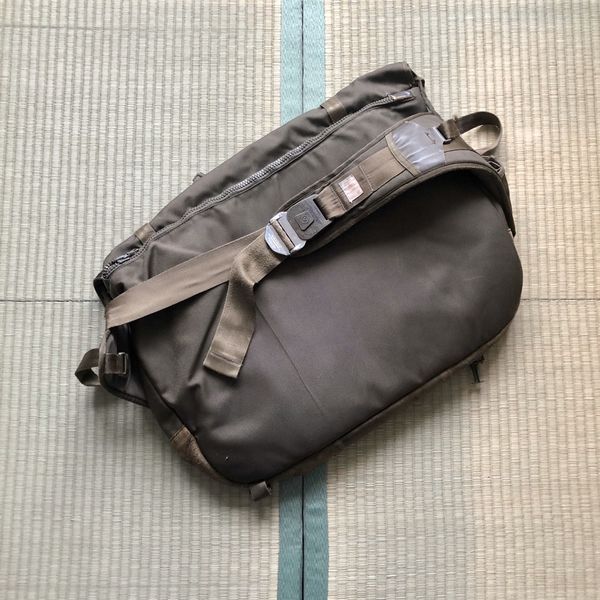 Visvim Visvim Ballistic Messenger Bag Nylon Elk Leather Khaki | Grailed
