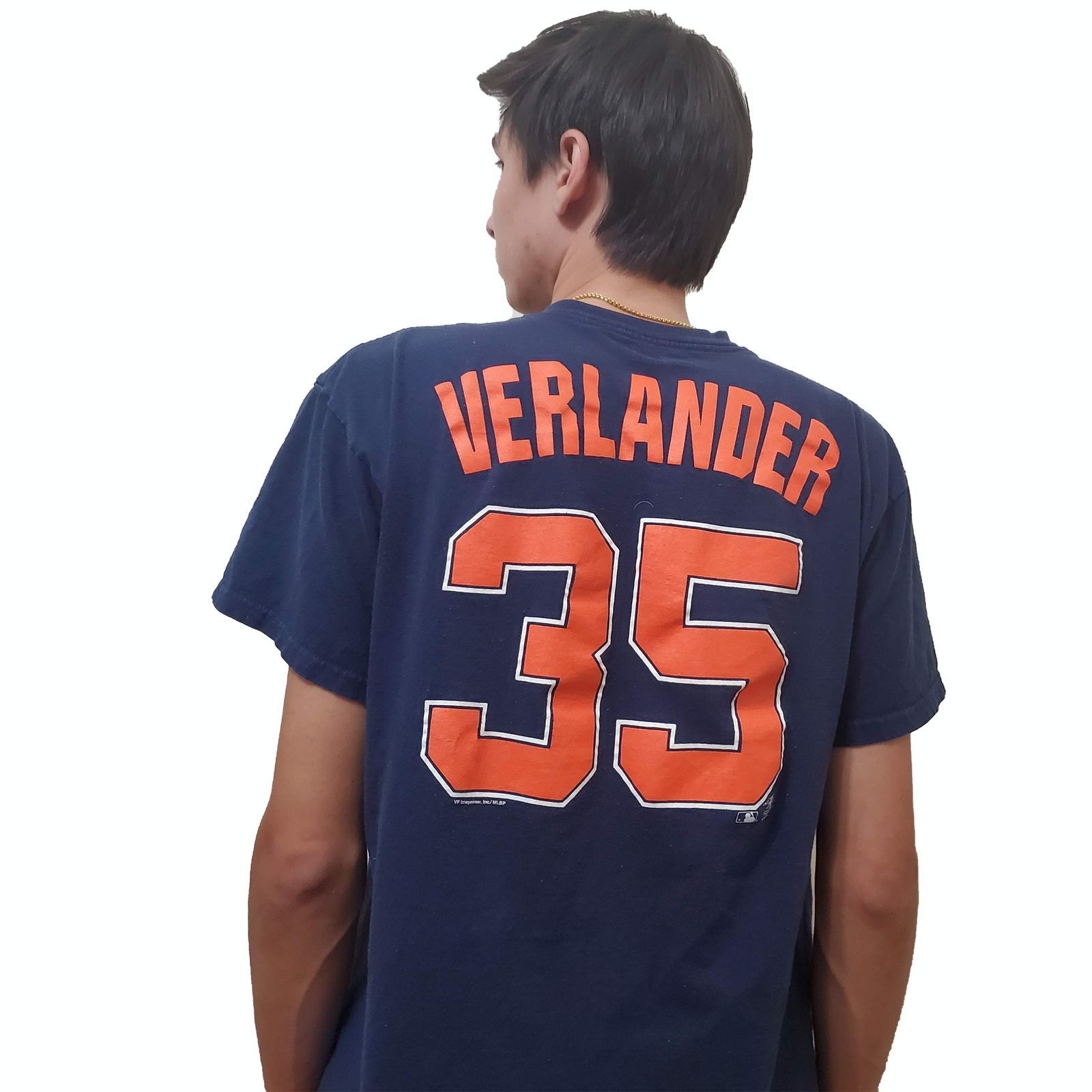 Vintage Justin Verlander Jersey T Shirt - Large - Detroit Tigers MLB ...