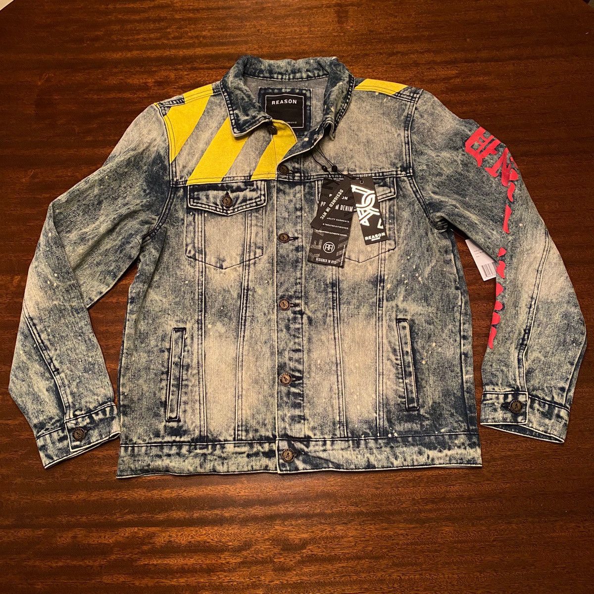 Reason × Streetwear Brand NWT Reason NY Distressed & Graphic Denim ...