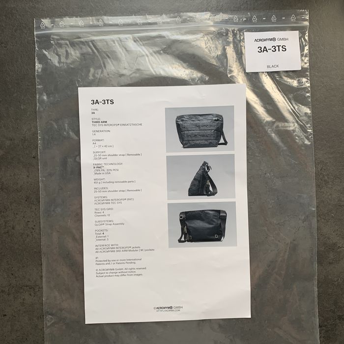 Acronym 3A-3TS Bag | Grailed