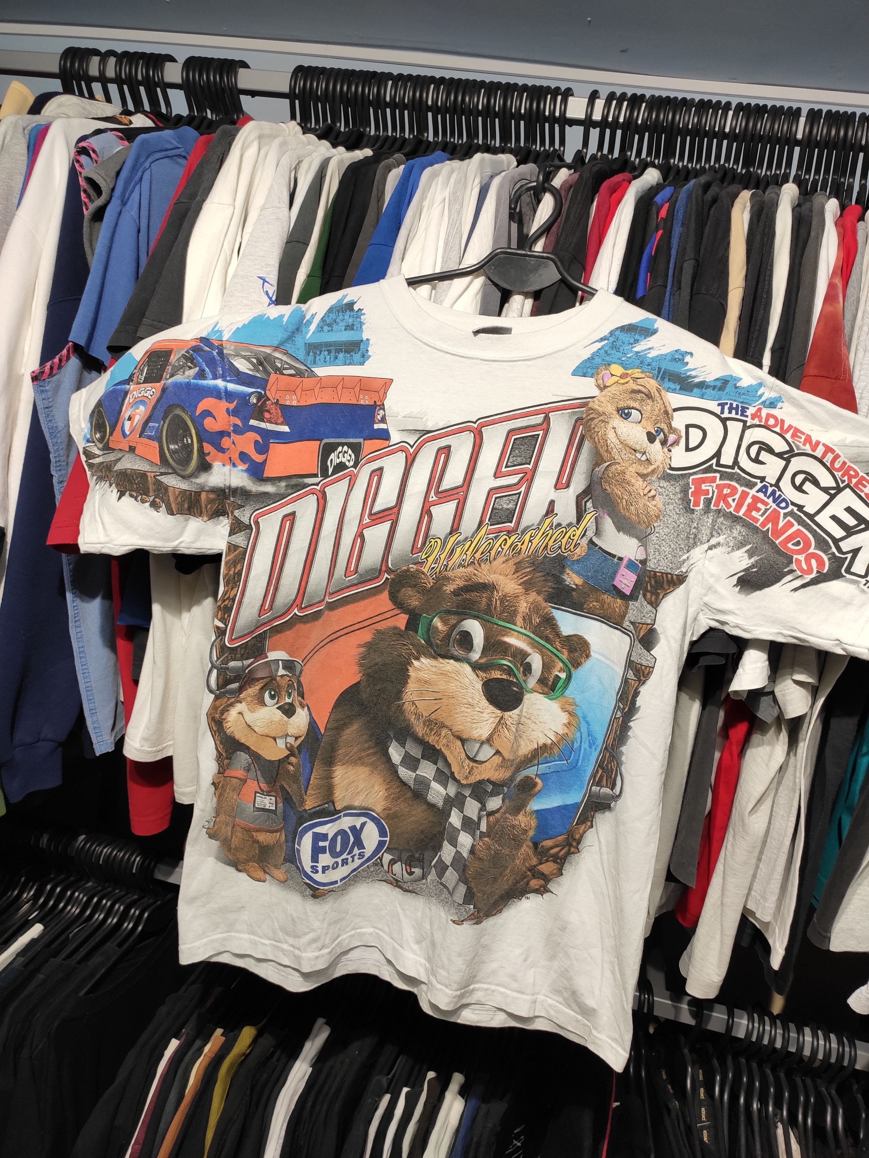 NASCAR × Vintage Digger Unleashed NASCAR fullprint t-shirt | Grailed
