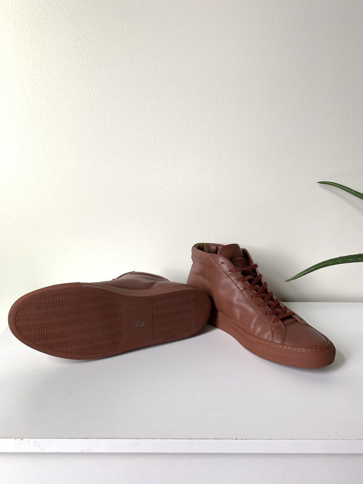 Common Projects Red Achilles Mid | Grailed
