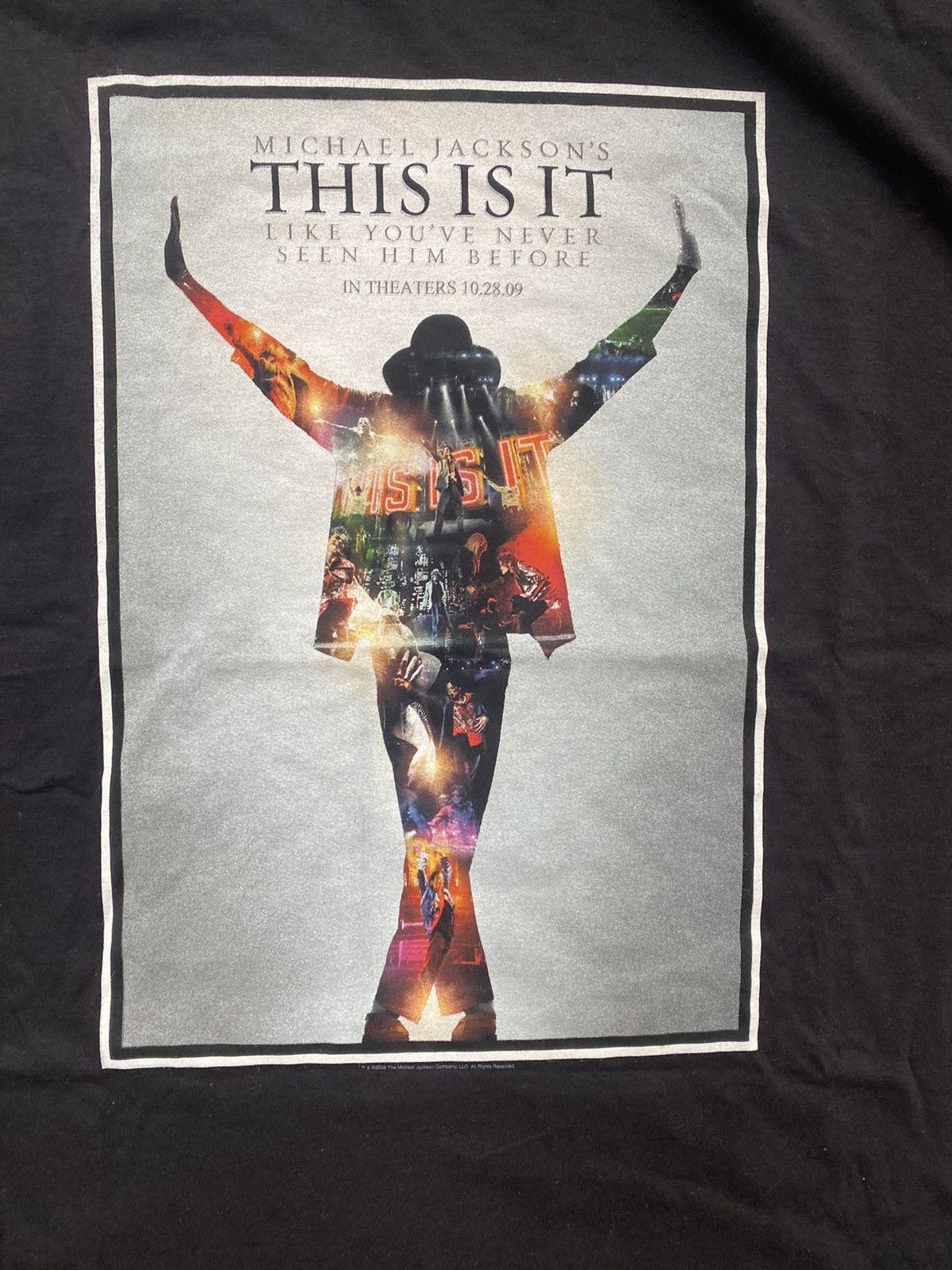 Michael Jackson × Vintage Rare Michael Jackson This Is It Movie Promo T ...
