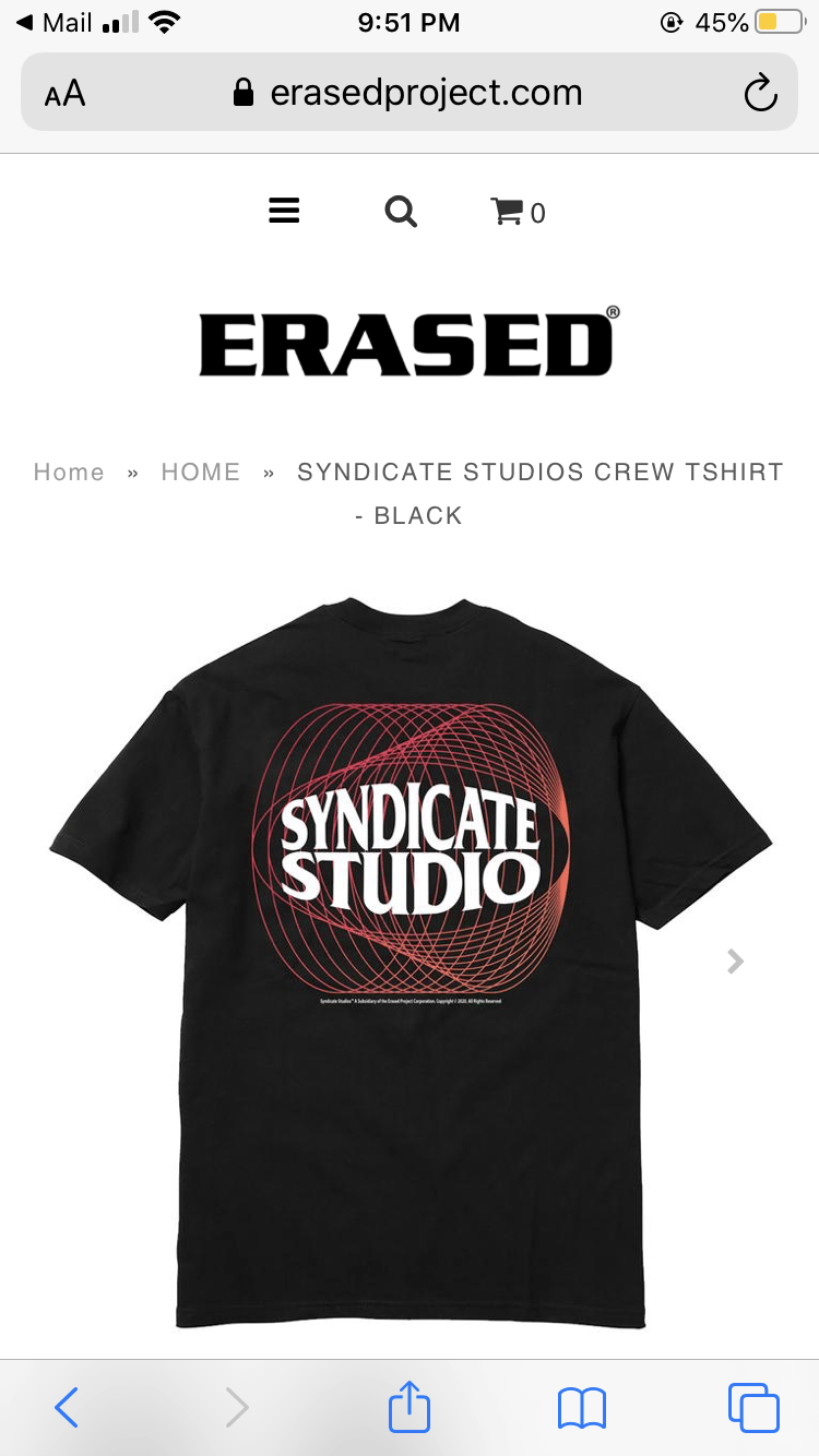Erased Project Erased project crew t shirt | Grailed