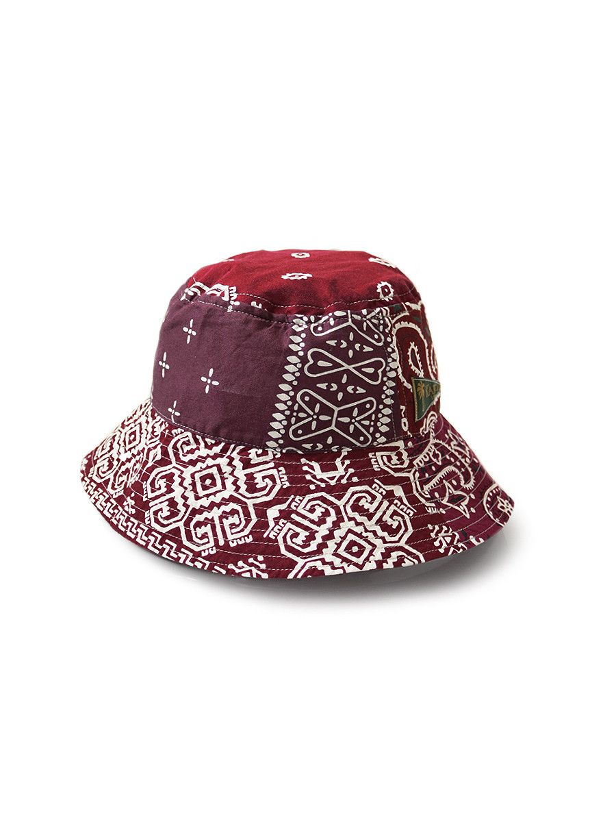 Kapital Kapital Bandana Patch Work Bucket hat long Brim | Grailed